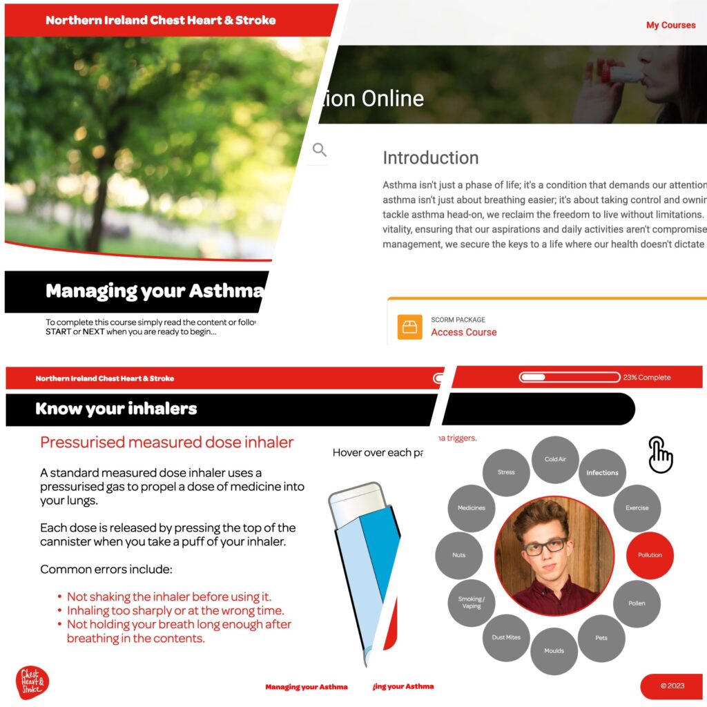 Asthma Management eLearning Module for NI Chest Heart and Stroke – inico DIGITAL